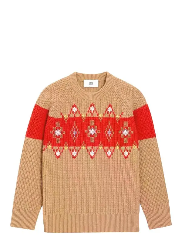 Ami Wool Sweater - Neutrals