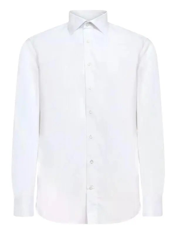 D4.0 Button Long-sleeves Shirt - White