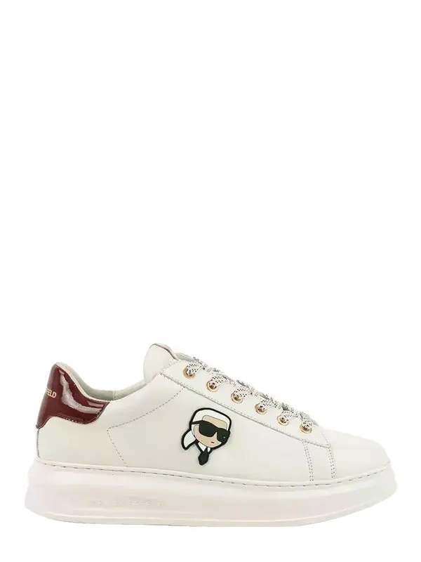 Karl Lagerfeld Kapri Leather Sneakers - White
