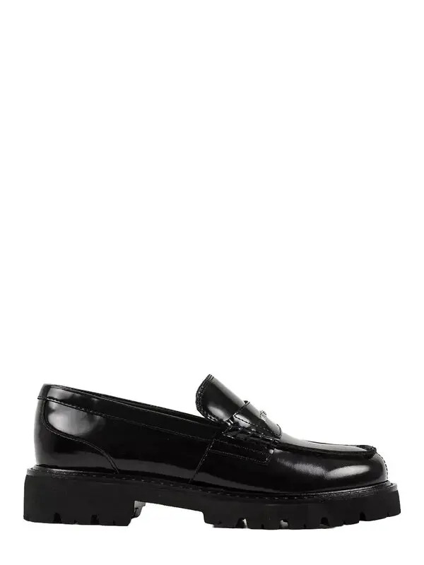 Karl Lagerfeld Lowell Leather Loafers - Black
