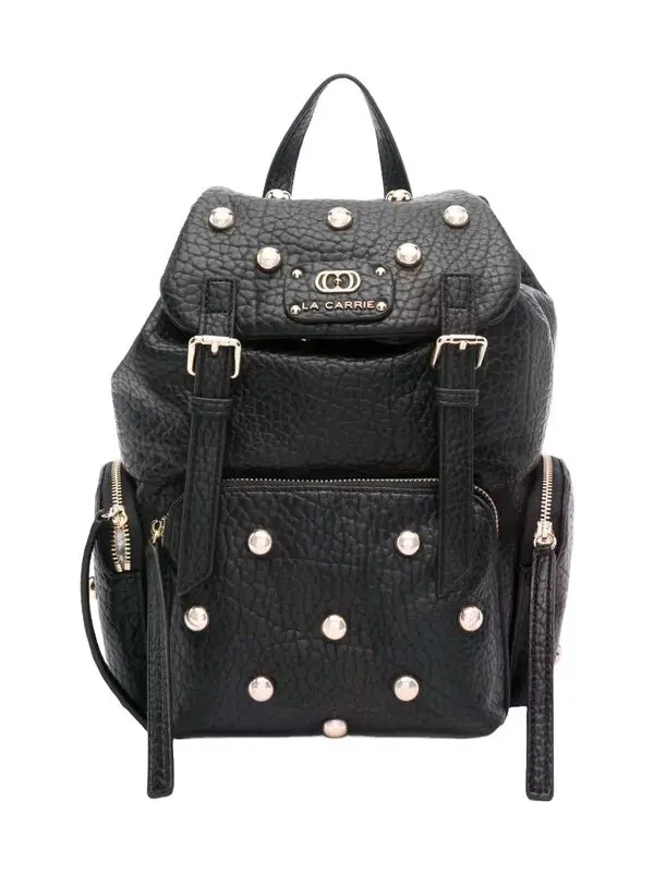 LA CARRIE Studded Backpack - Black