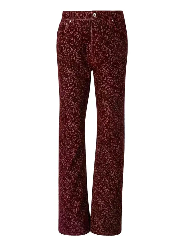 Rabanne Laser Print Baggy Trousers - Red