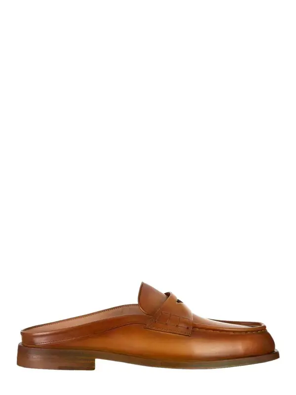 Santoni Loafer Mules - Brown