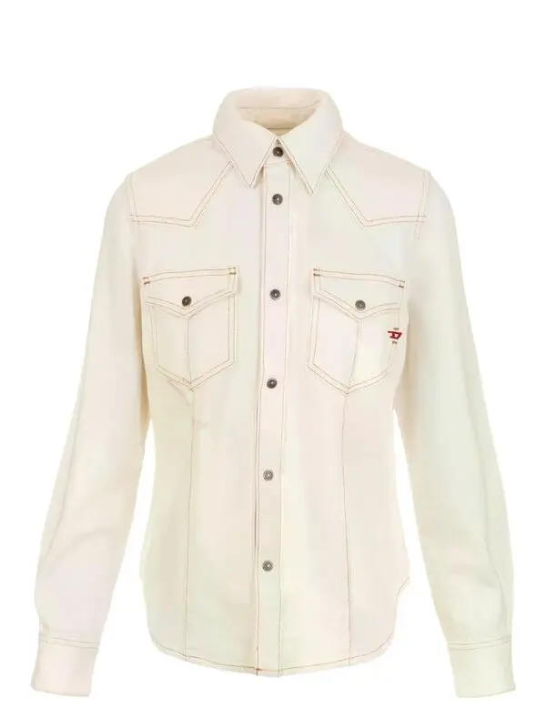 DIESEL® Chest-pocket Shirt - Neutrals