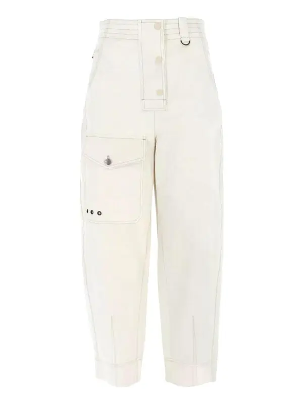 Moncler Button-fastening Trousers - Neutrals