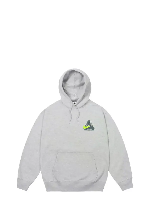 PALACE X Nike Tri Swoosh Hoodie - Grey