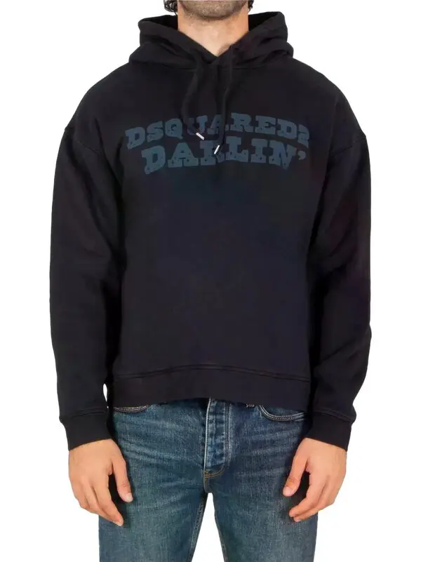 Dsquared2 Graphic Hoodie - Blue