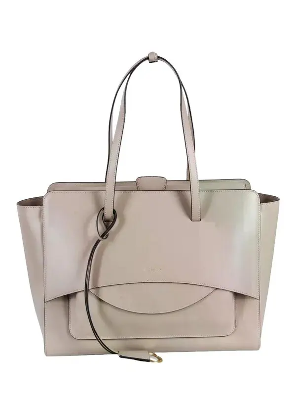 HIDESINS Large Flap Premiere Shoulder Bag - Neutrals