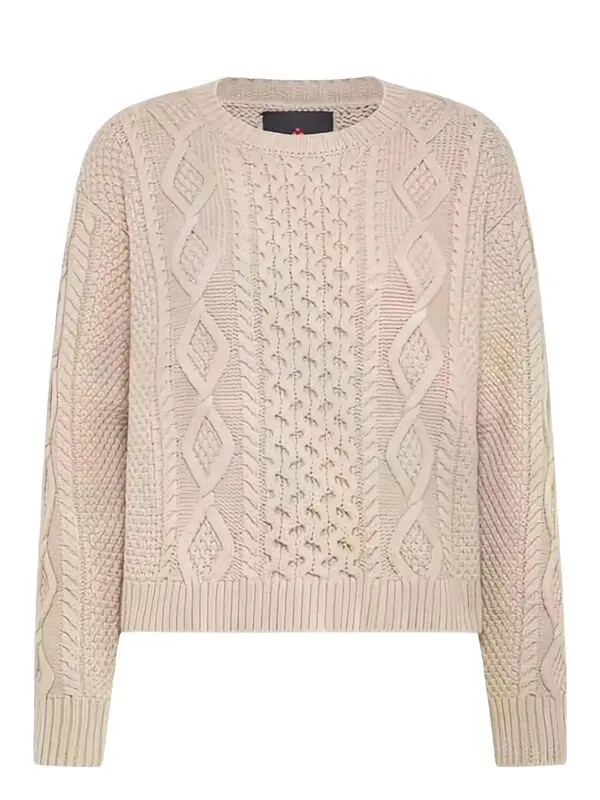 Peuterey Tracy Ws Cable-knit Sweater - Neutrals