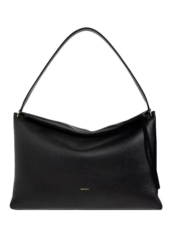 WANDLER Penelope Leather Tote Bag - Black