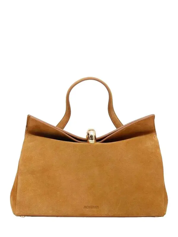 Jacquemus The Valérie Leather Tote Bag - Brown