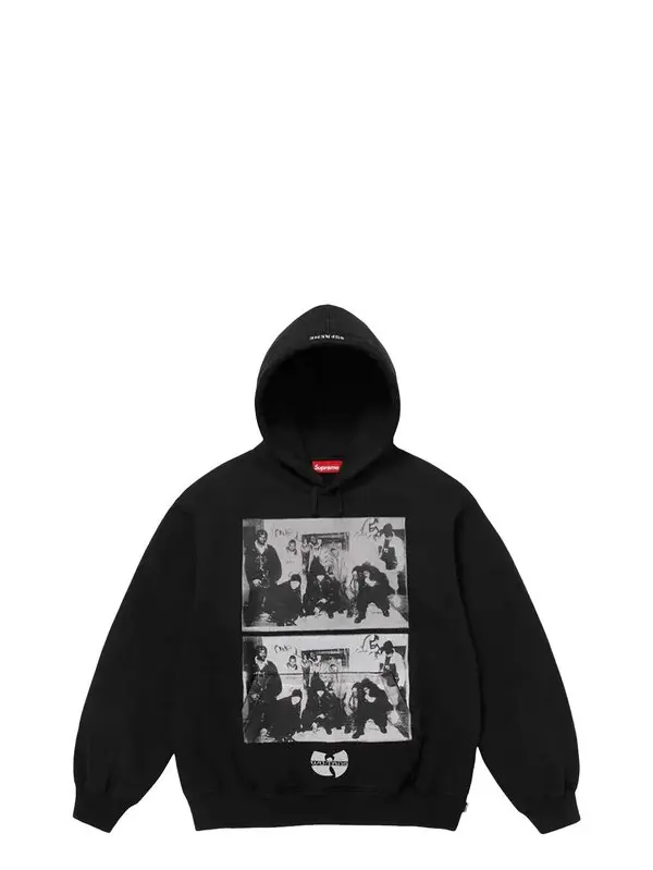 Supreme X Wu-tang Clan Graphic-print Hoodie - Black