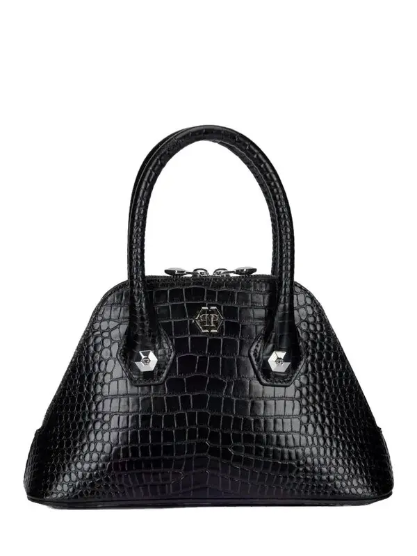 Philipp Plein Majestic Crocodile-print Tote - Black