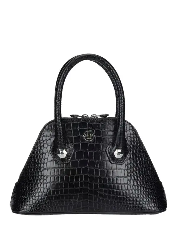Philipp Plein Majestic Crocodile-print Tote - Black