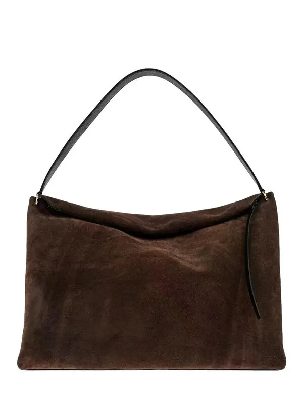 WANDLER Penelope Suede Tote Bag - Brown