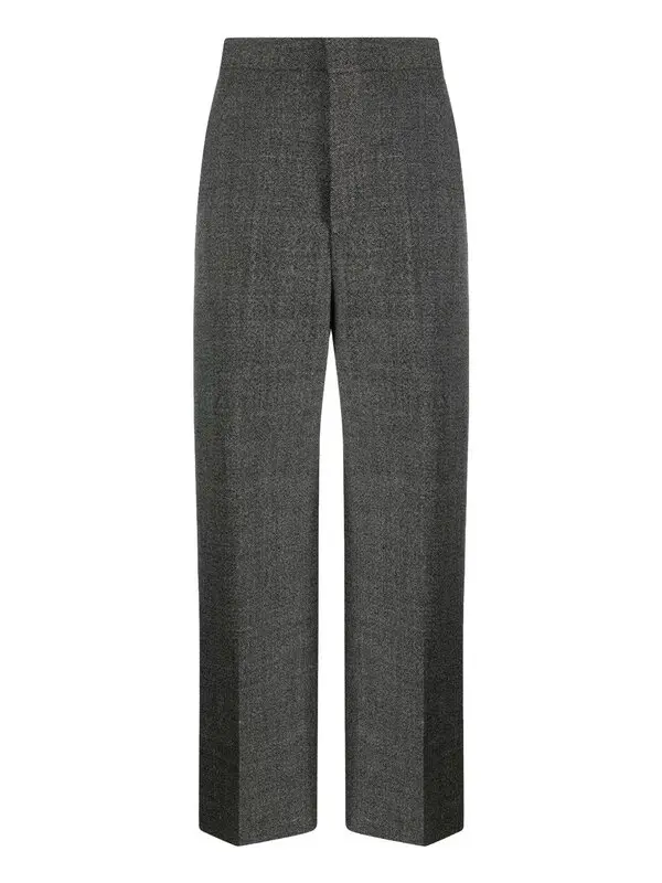 Loewe Straight-leg Wool Tailored Trousers - Black
