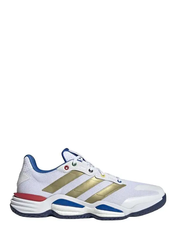 Adidas Stabil 16 Sneakers - Cloud White/gold Metallic/dark Blue
