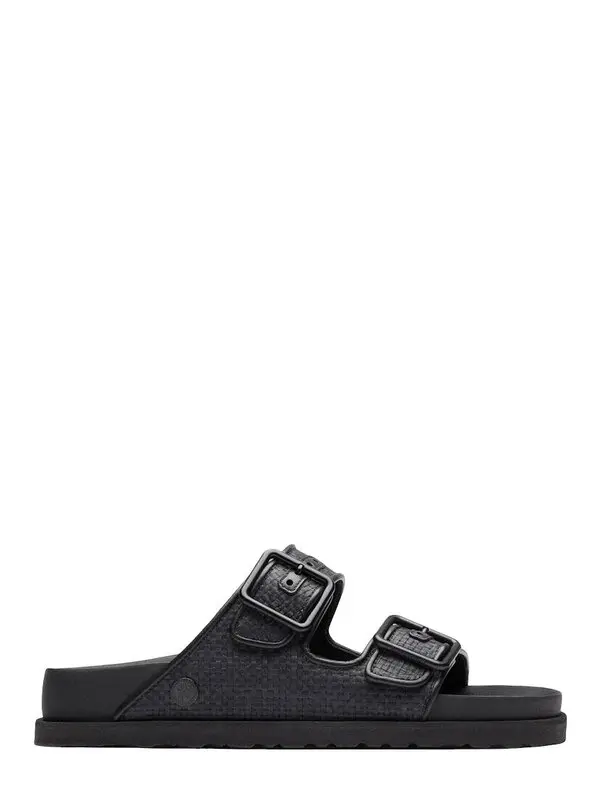 BIRKENSTOCK 1774 Arizona Raffia Sandals - Black