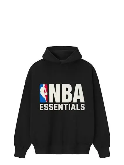 Fear Of God Essentials Nba Sport Hoodie - Vintage Black