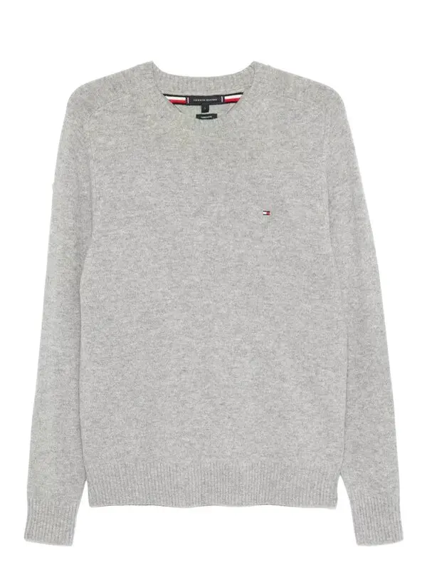 Tommy Hilfiger Wool Crew-neck Sweater - Grey