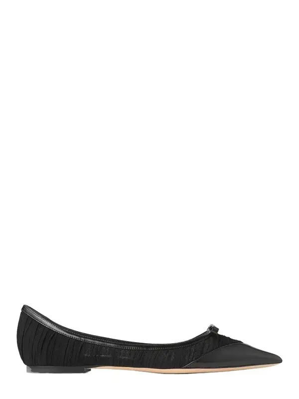 JIMMY CHOO Love Bow Ballet Flats - Black