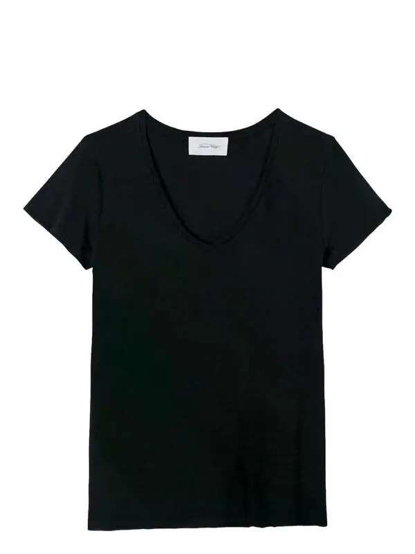 American Vintage Jacksonville V-neck T-shirt - Black