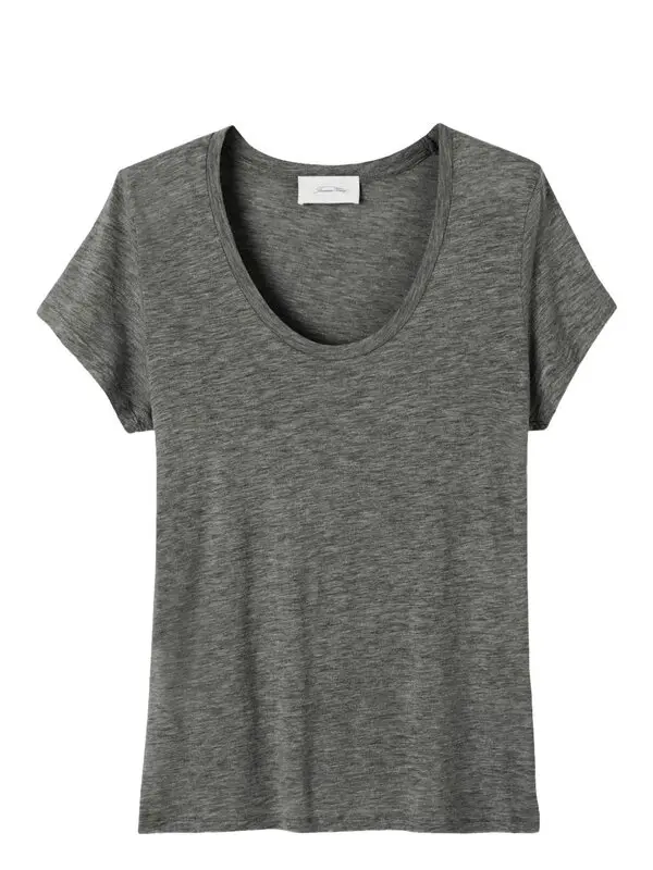 American Vintage Scoop-neck T-shirt - Grey