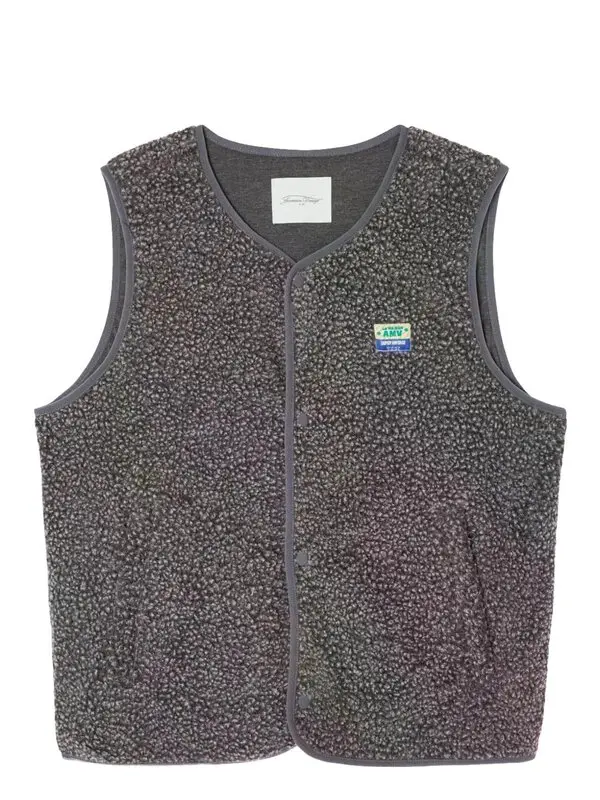 American Vintage Hoktown Faux-shearling Gilet - Grey