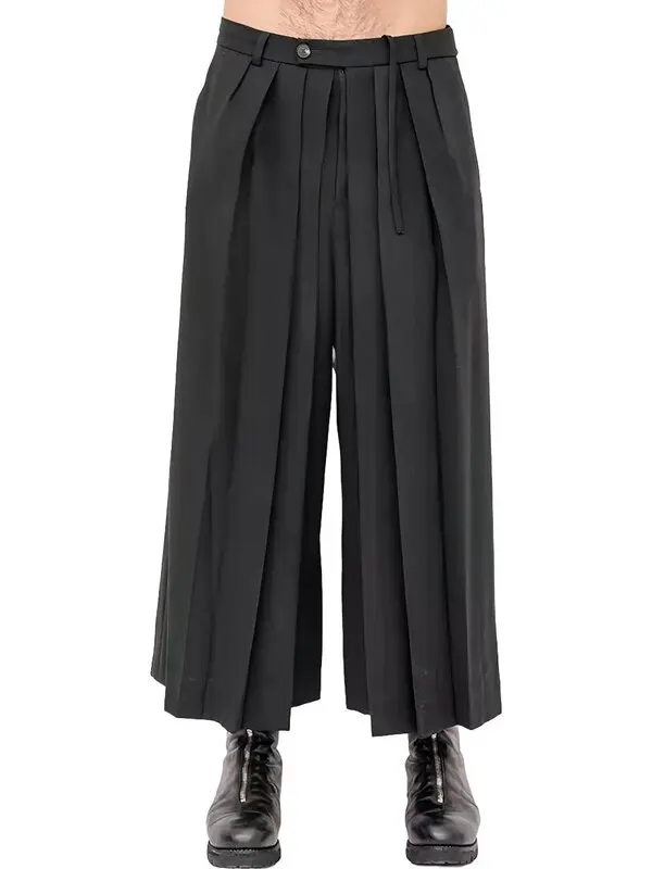 SETCHU Hakama Pleated Trousers - Black