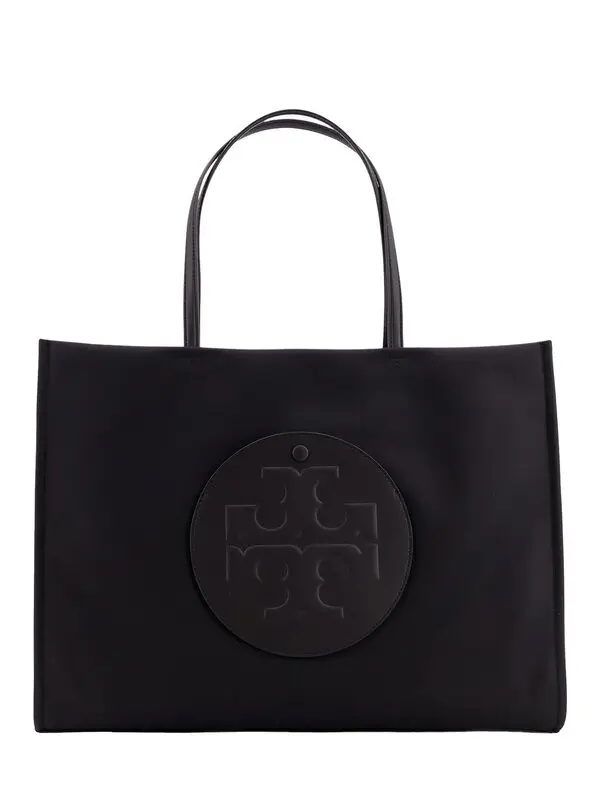 Tory Burch Ella Tote Nylon Handbag - Black
