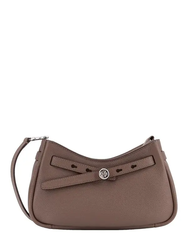 Tory Burch Romy Zip Top Crossbody Bag - Beige