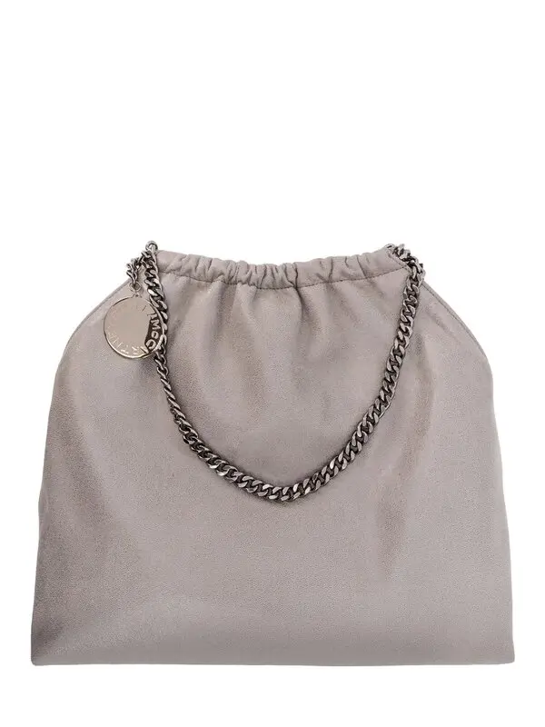 Stella McCartney Falabella Shoulder Bag With Metal Drawstring - Grey