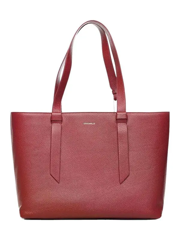 COCCINELLE Large Leather Shoulder Bag - Red