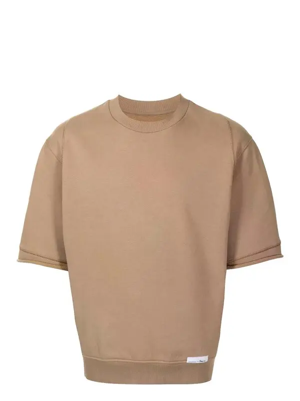 3.1 Phillip Lim Logo Patch Detail T-shirt - Neutrals