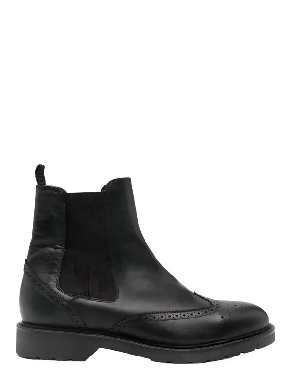 VELA SHOP Brogue Boots - Black