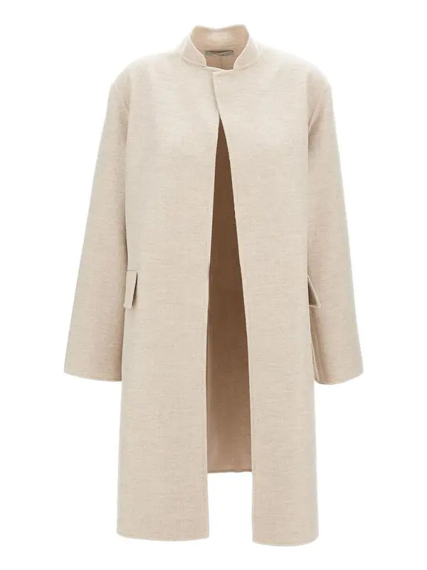 Dusan Long Cashmere Coat - Beige