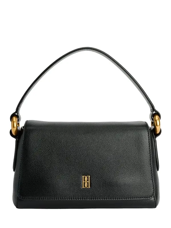 BY MALENE BIRGER Lellie Leather Shoulder Bag - Black