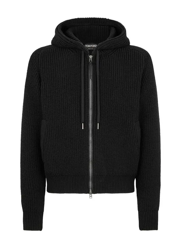 TOM FORD Wool Hoodie - Black