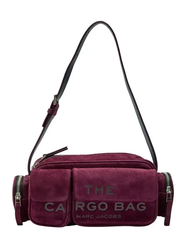 Marc Jacobs The Cargo Suede Shoulder Bag - Plum