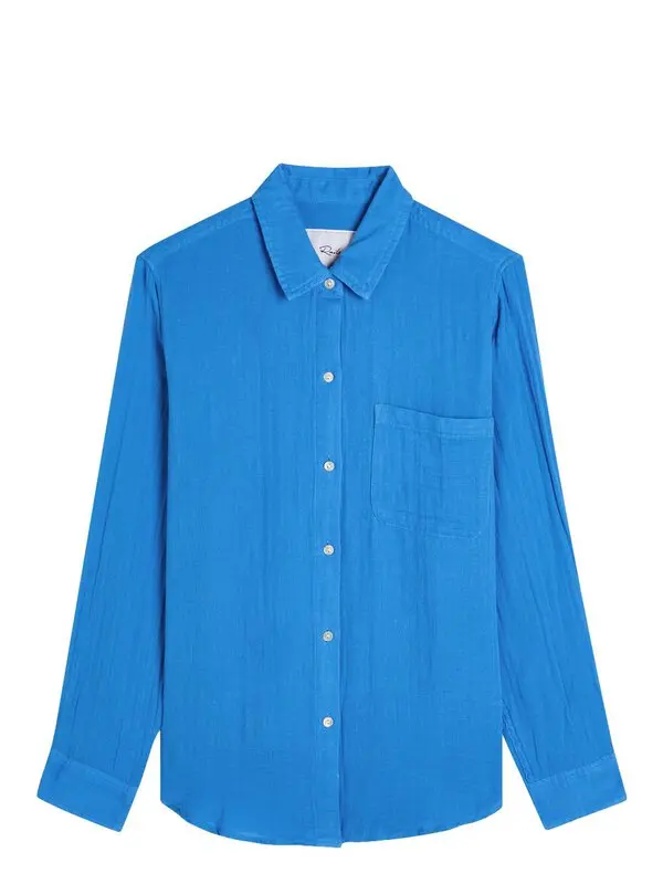 Rails Ellis Gauze Shirt - Blue