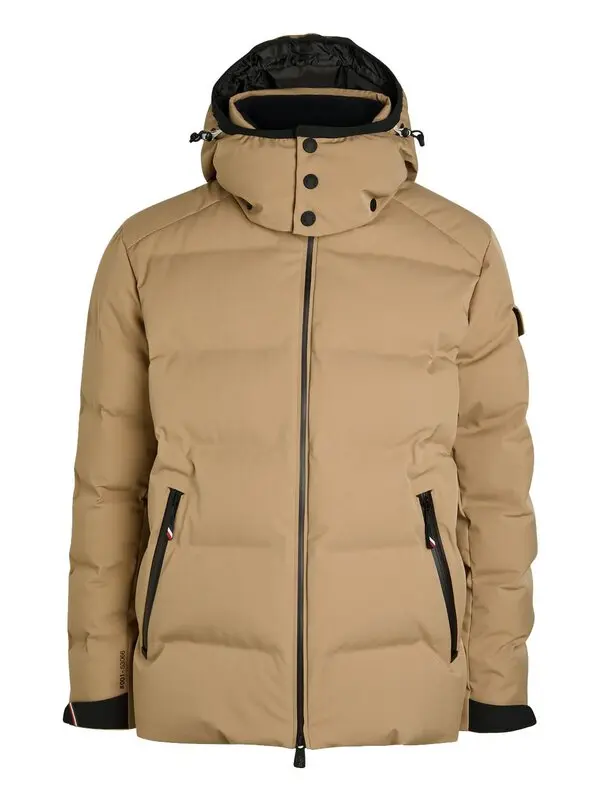 Moncler Montgetech Hooded Padded Quilted Ski Jacket - Beige