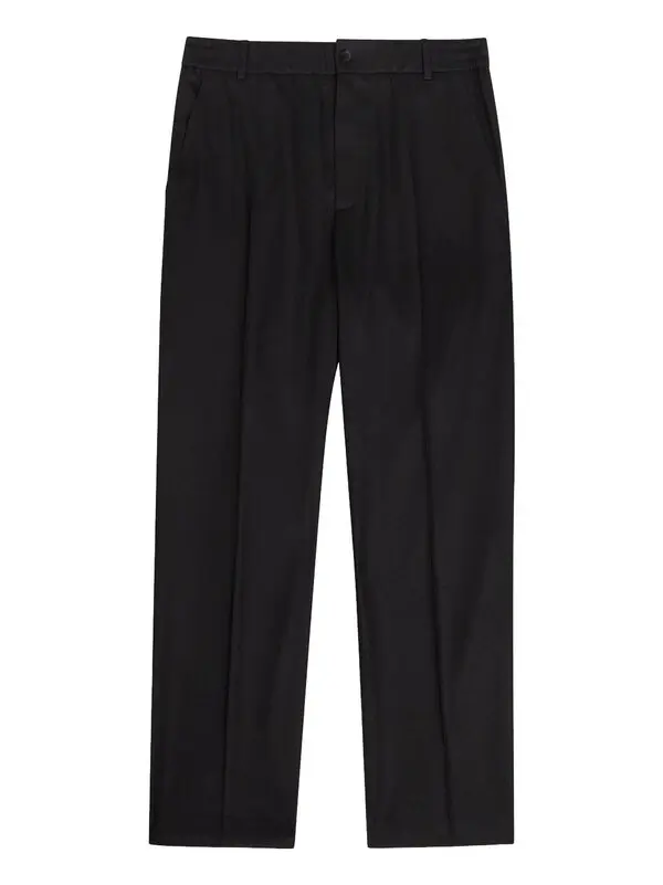 Moncler Wide-leg Wool Trousers - Black