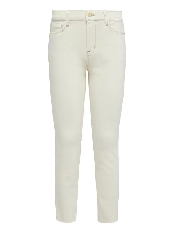 L'Agence Sada Slim-leg Cropped Jeans - Macadamia