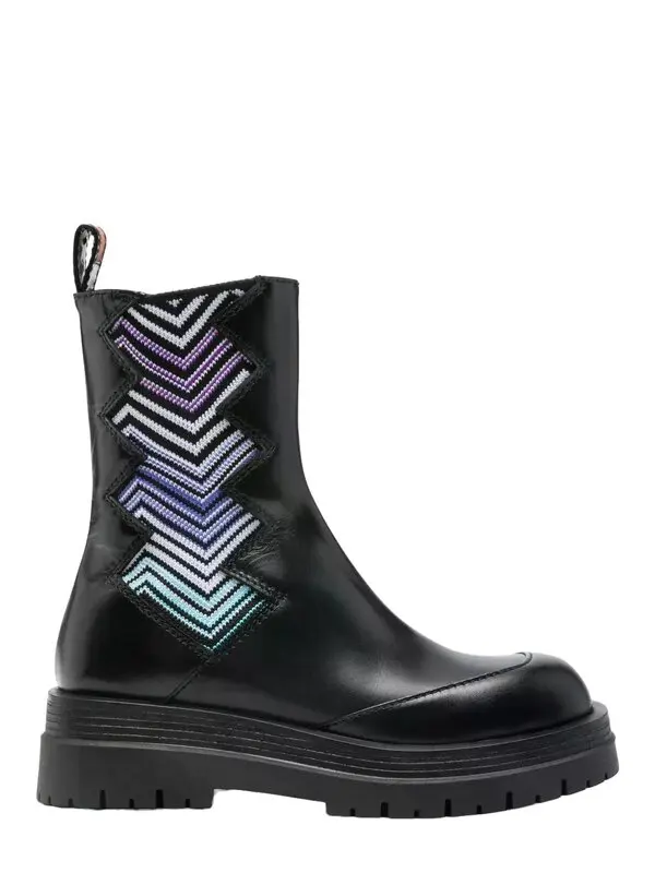 Missoni 50mm Zigzag Chelsea Boots - Black