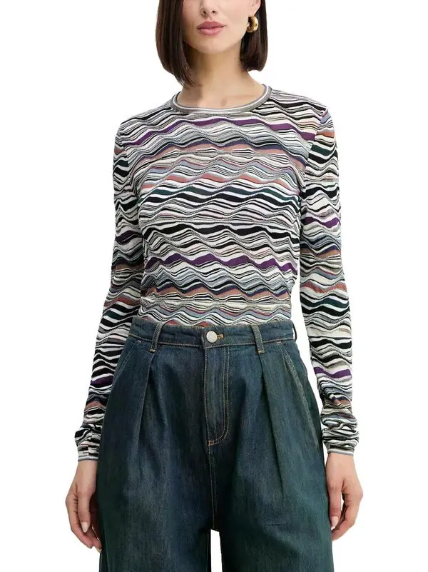 Missoni Wavy Pattern Sweater - White