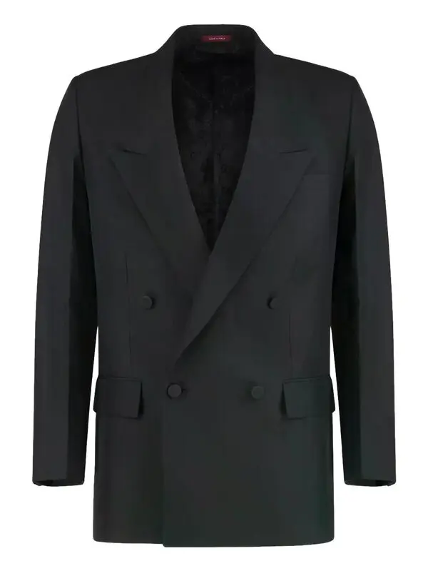 Gucci Double-breasted Blazer - Black