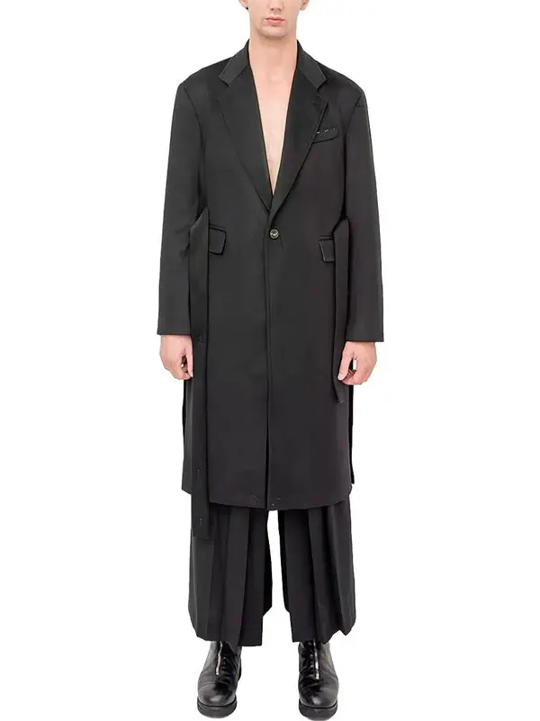 SETCHU Belted Coat - Black