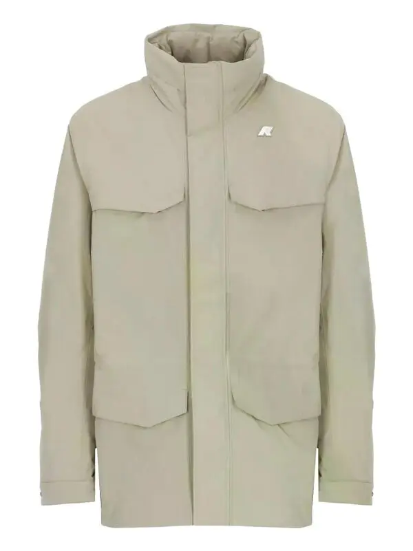 K-WAY Manuel Flap-pocket Jacket - Neutrals