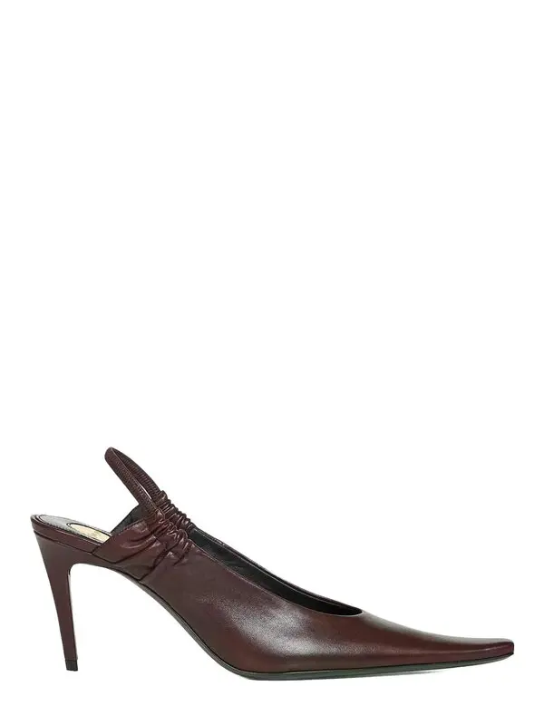 Saint Laurent 75mm Anne-marie Slingback Pumps - Red
