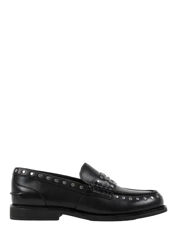 Karl Lagerfeld Mia Studded Loafers - Black
